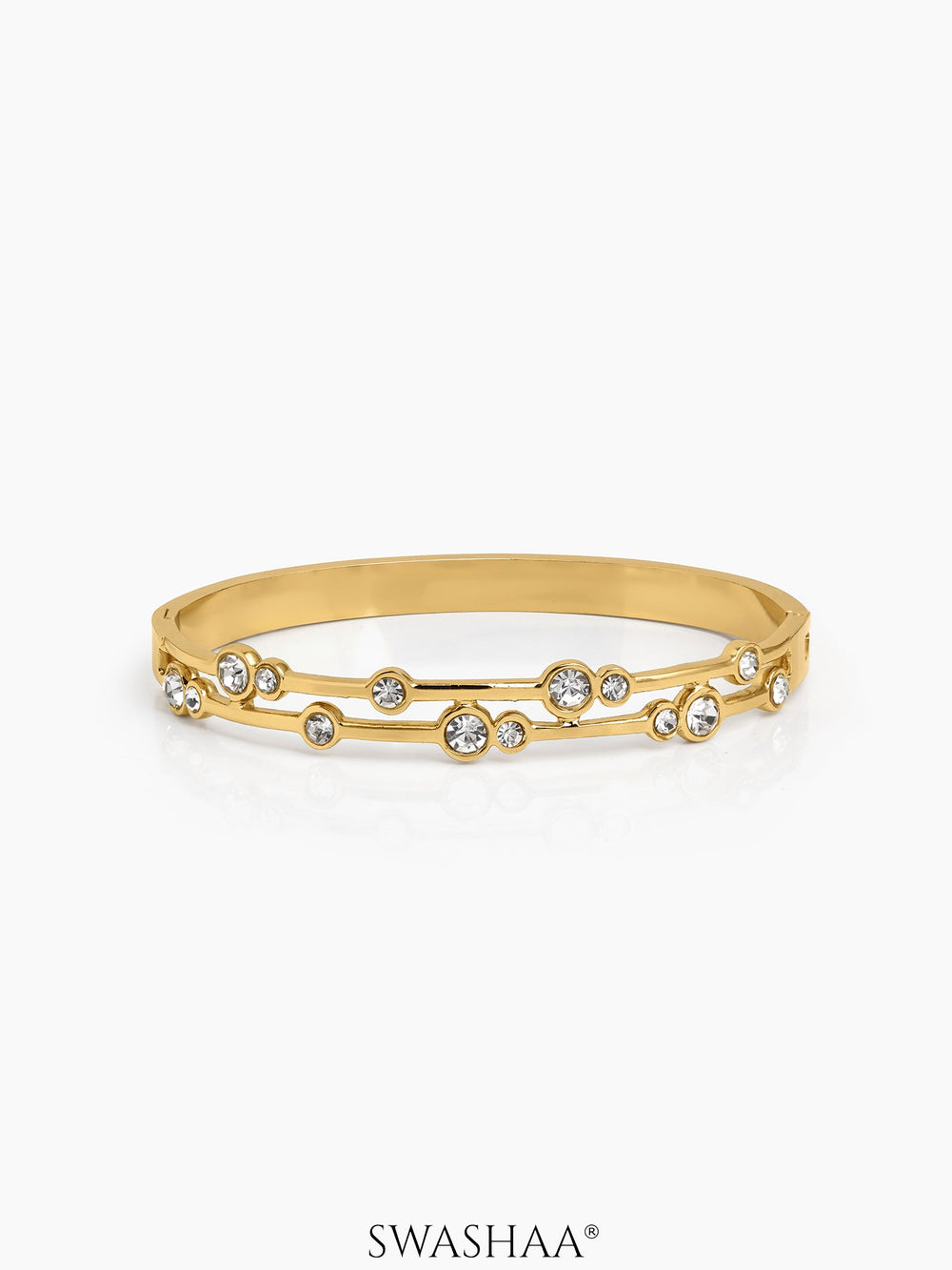 Buy Aireya Diamond 18K Gold Plated Band Bracelet Online at $39 ...