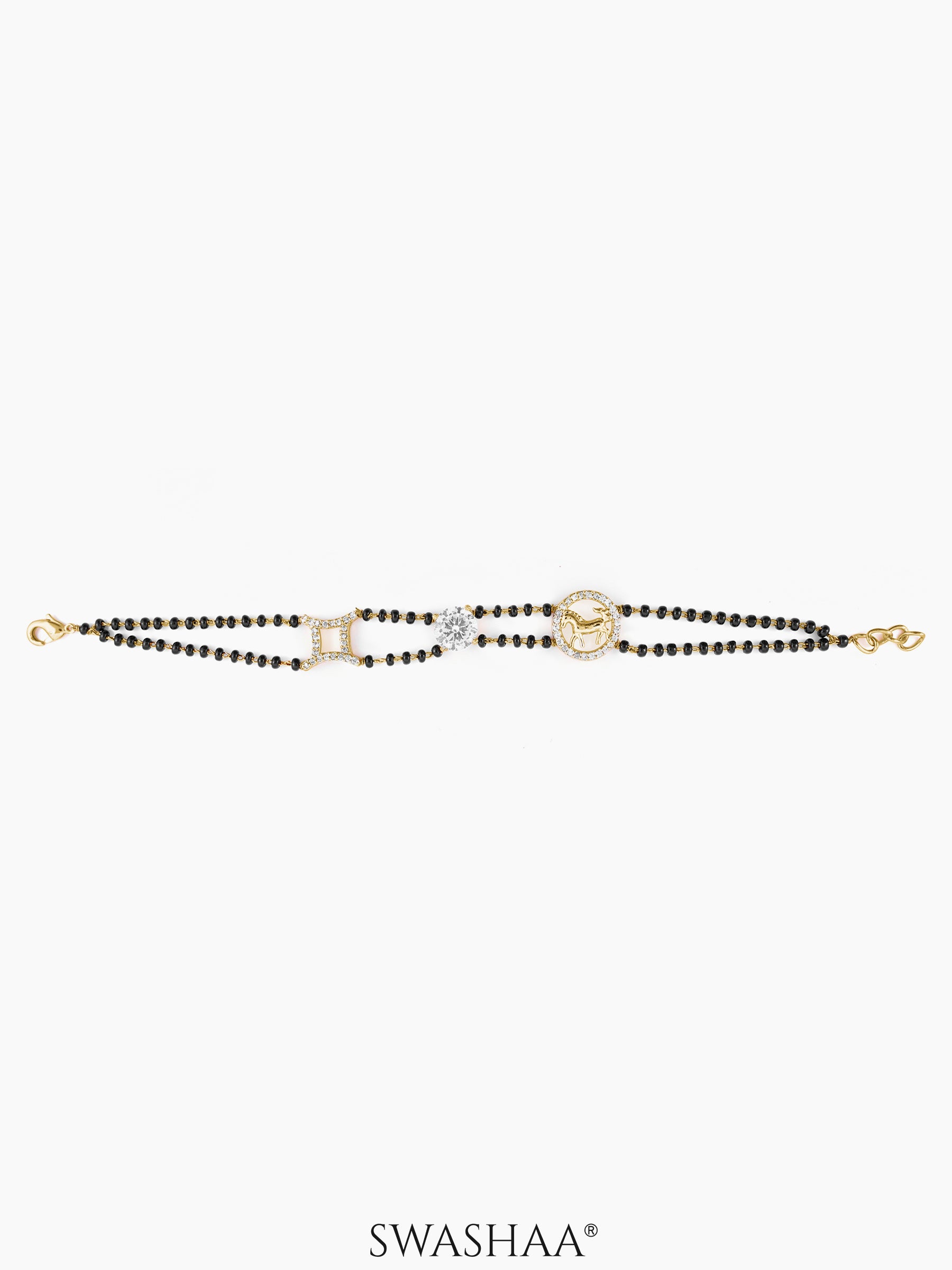Buy Samaa 18K Gold Plated Mangalsutra Bracelet Online at $39 | Swashaa ...
