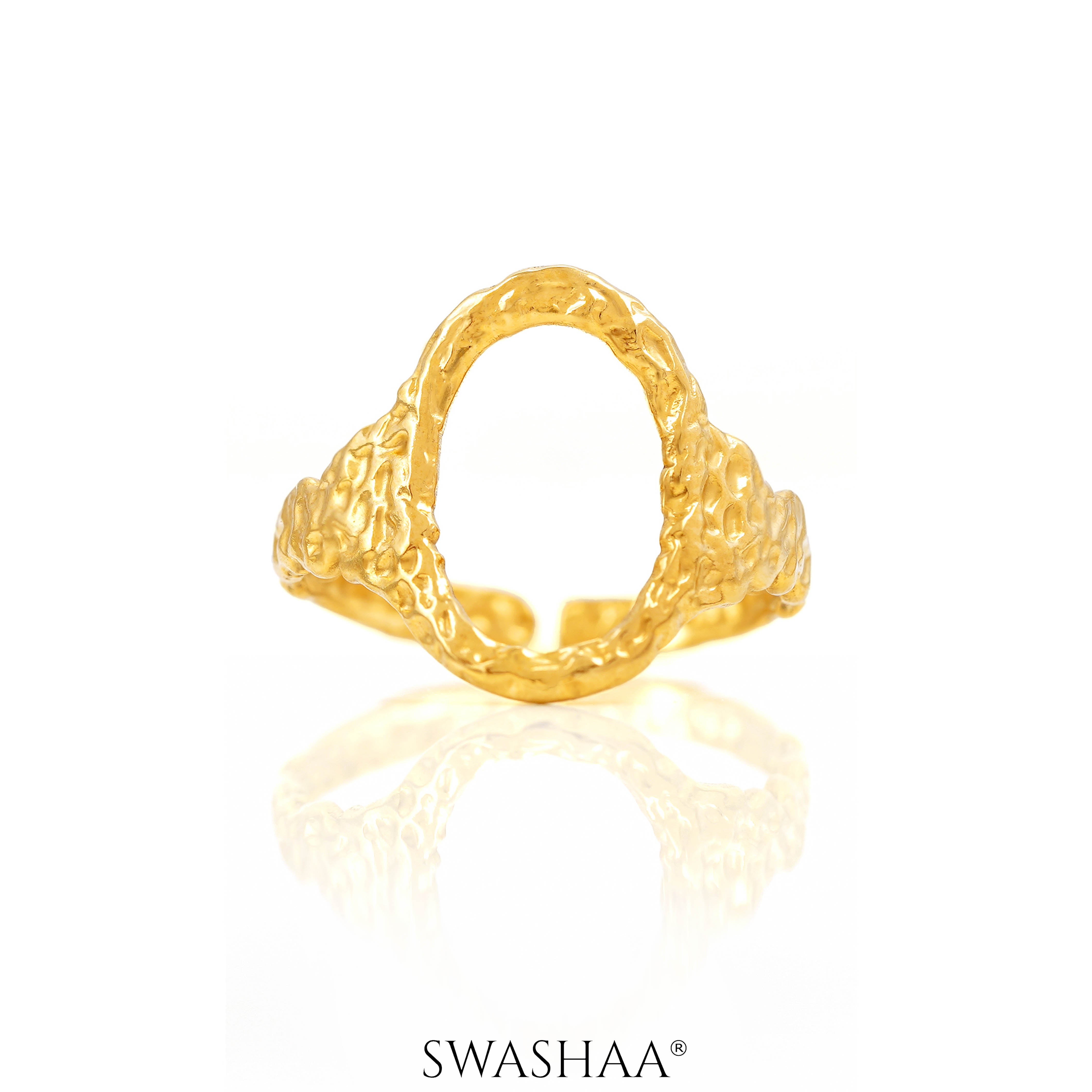 Soraya 18K Gold Plated Ring – Swashaa Global