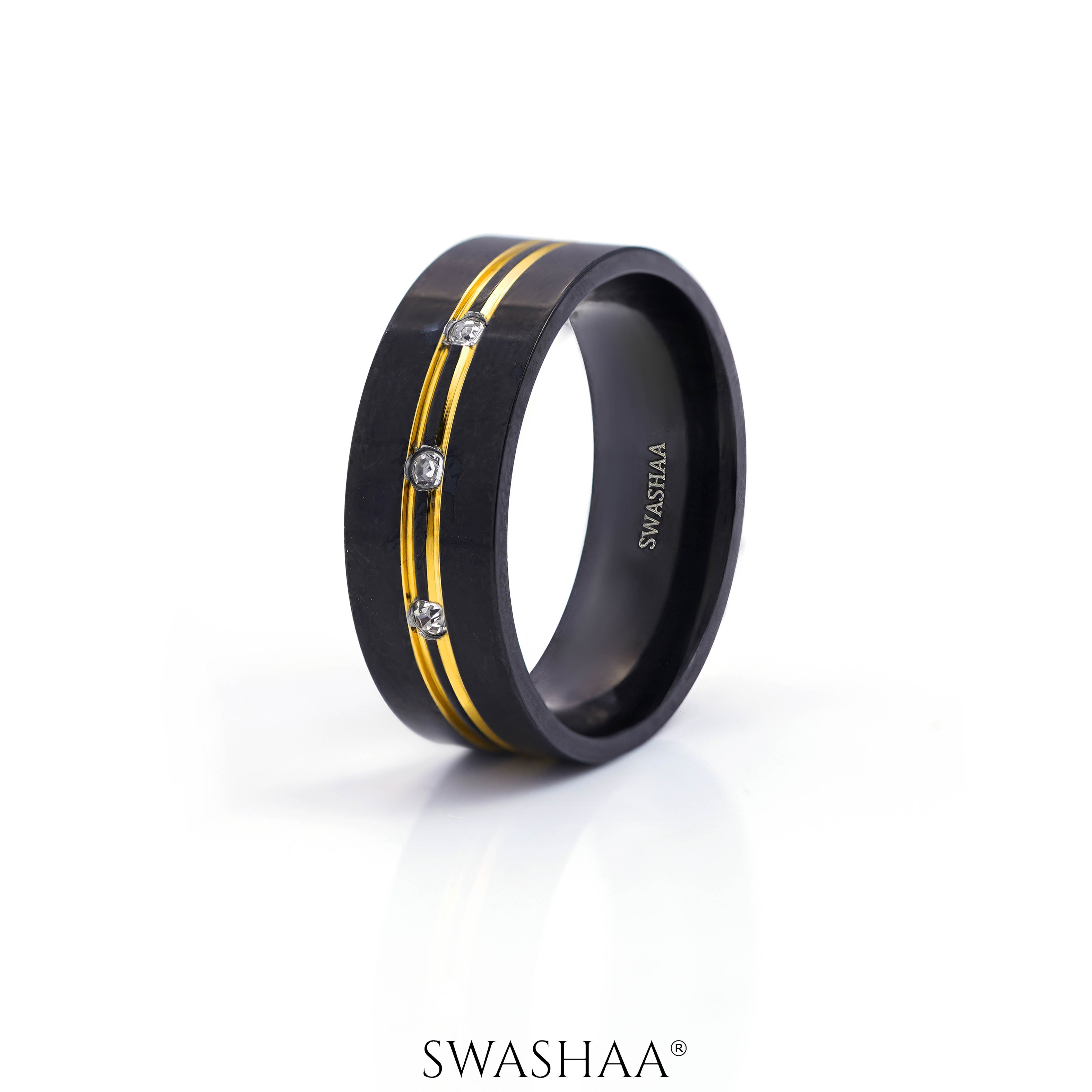 Valor Black Men's Ring – SWASHAA